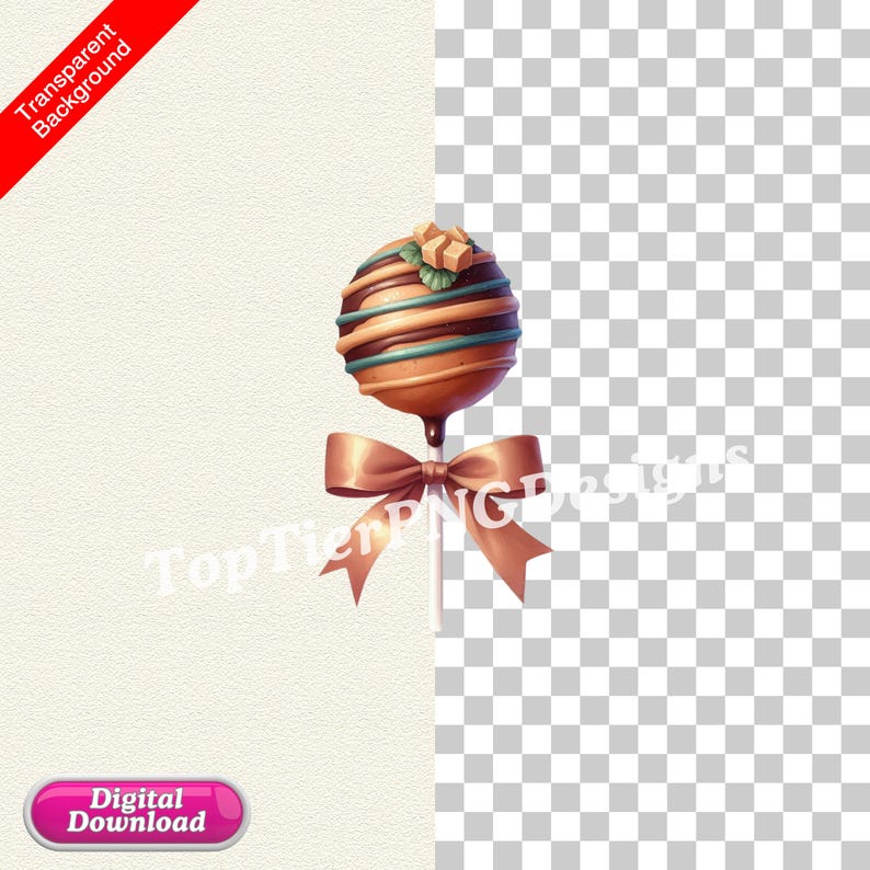 25 Cake Pop Clipart Pngs – Gourmet Dessert Illustration Set, Colorful ...