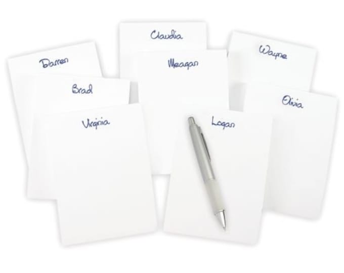 Womens Personalized Note Pads, Custom Stationary Notepad, Customized ...