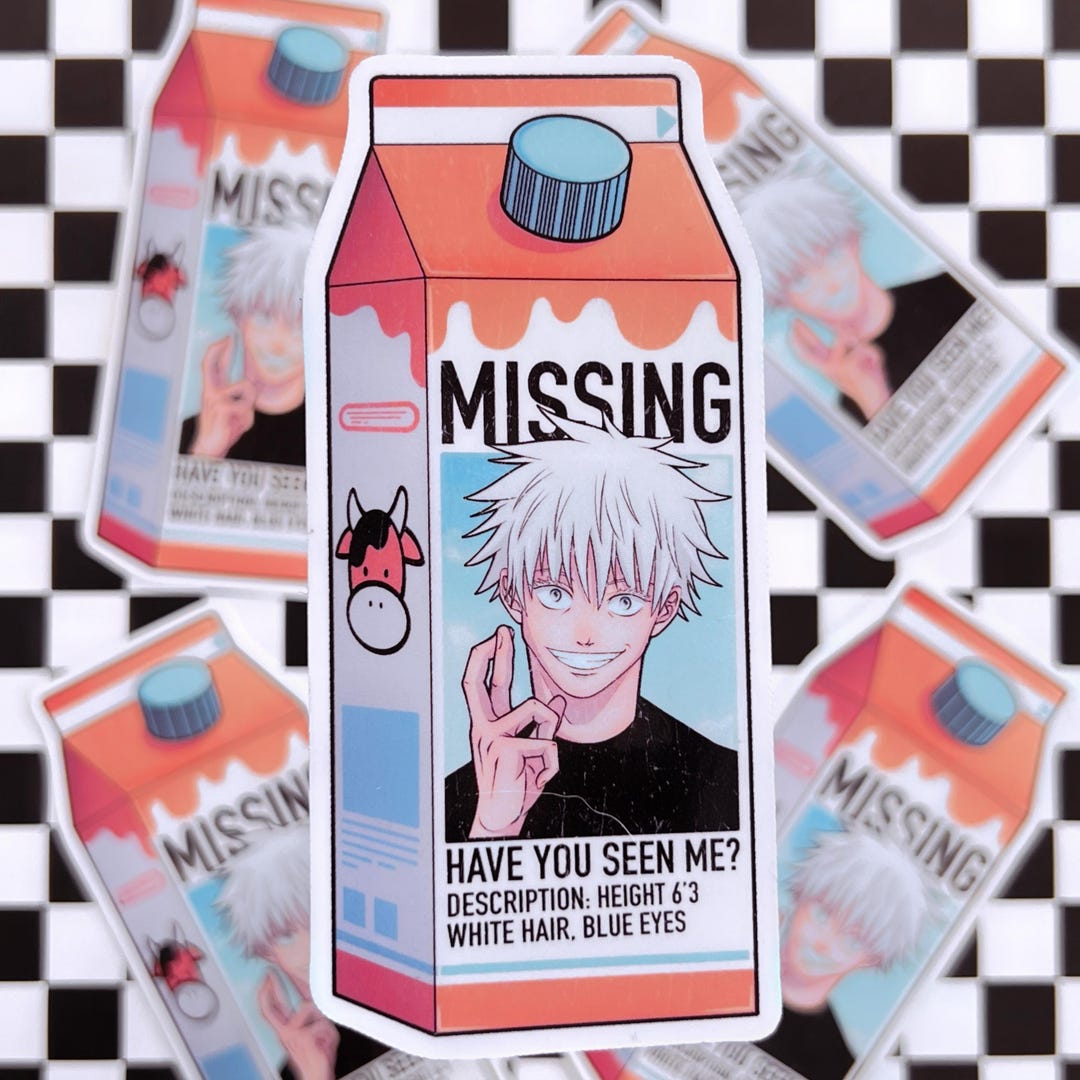 Missing Gojo • JJK Jujutsu Kaisen Anime Vinyl Sticker - Etsy