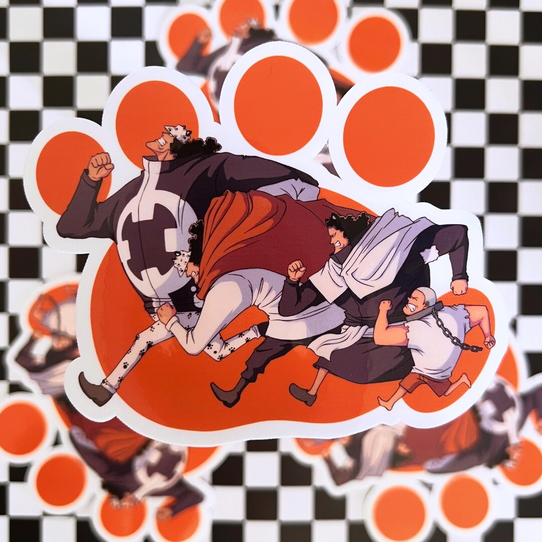 Run Kuma Run One Piece Anime Vinyl Sticker - Etsy