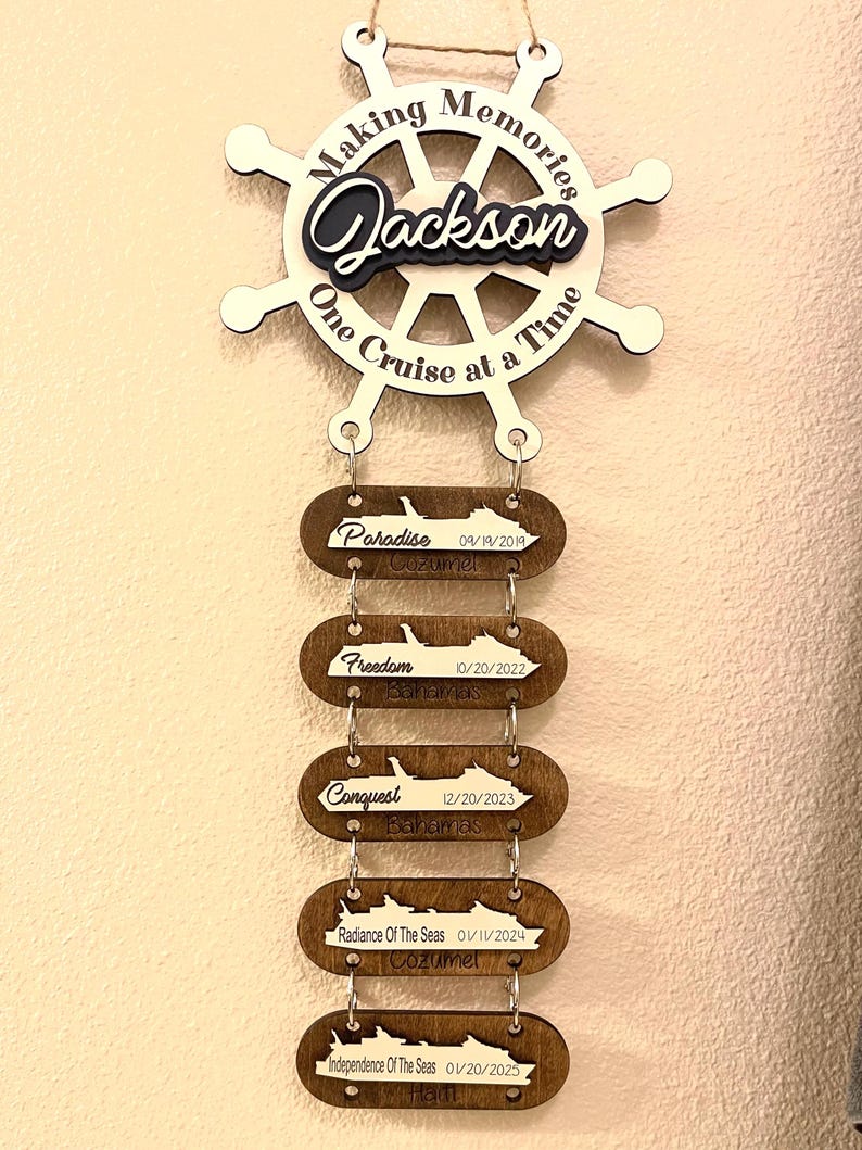 Cruise Door Sign, Custom Cruise Door Hanger, Wood Door Sign ...