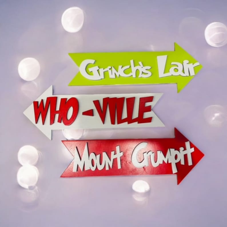 Who-ville Mount Crumpit Grinch Lair Wood Sign Stocking Sign, Laser Cut ...