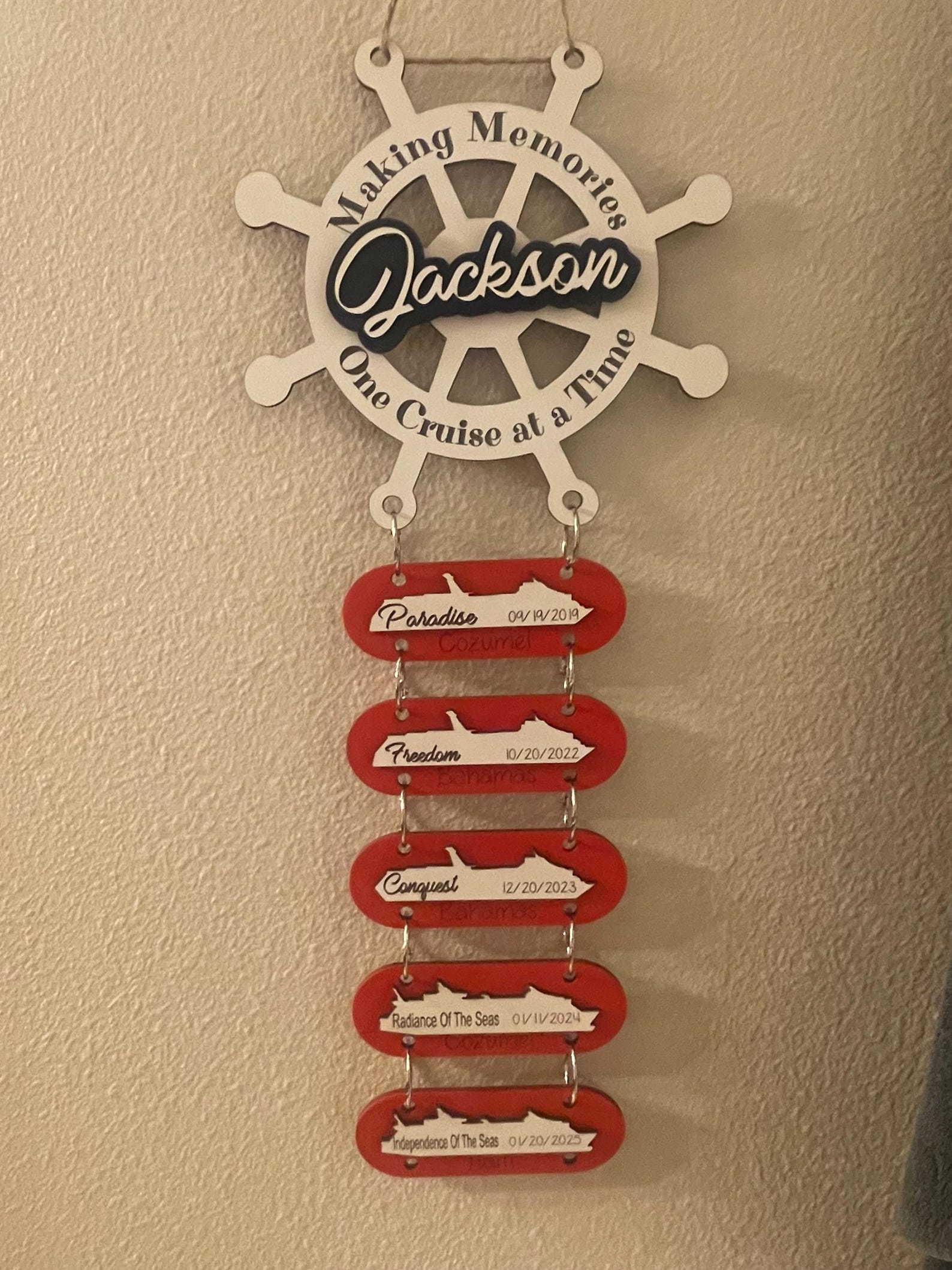 Cruise Door Sign, Custom Cruise Door Hanger, Wood Door Sign ...