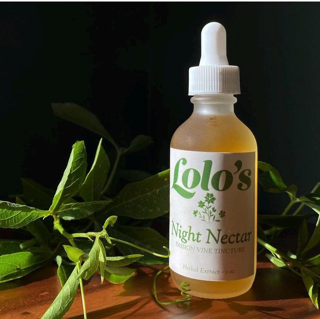 Night Nectar Passion Vine Tincture - Calming Herbal Extract for ...