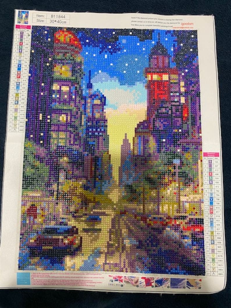 The City - Finished Diamond Painting - Etsy