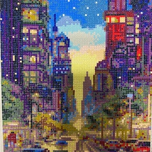 The City - Finished Diamond Painting - Etsy