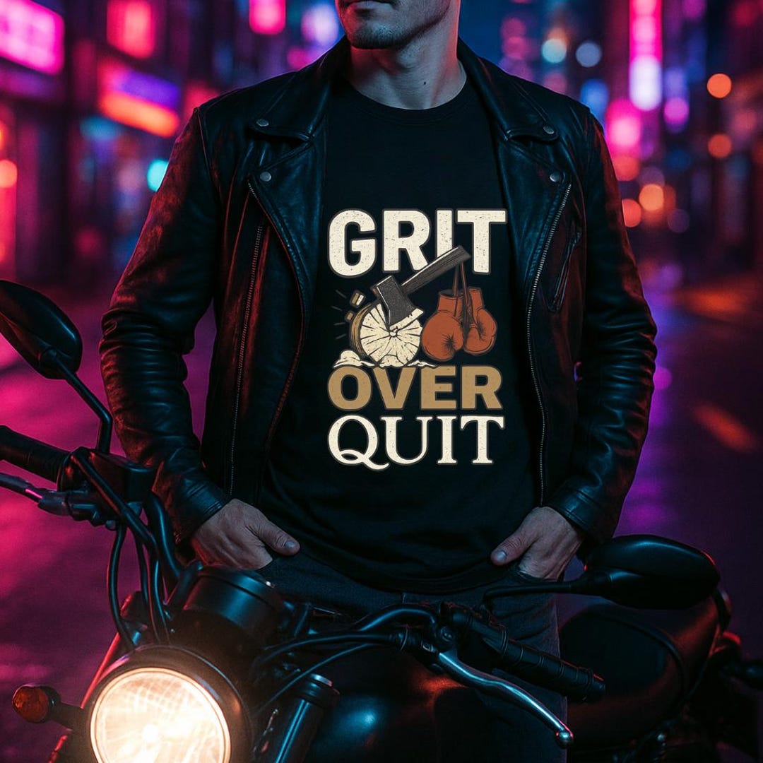 Grit Over Quit PNG: Motivational Boxing Gym Design (digital Download ...