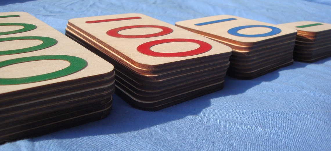 Sandpaper Number Placement Cards Montessori Teaching - Etsy