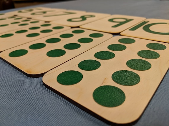 Sandpaper Numbers 0-10 and Matching Sandpaper Dots on 3x5 Inch | Etsy