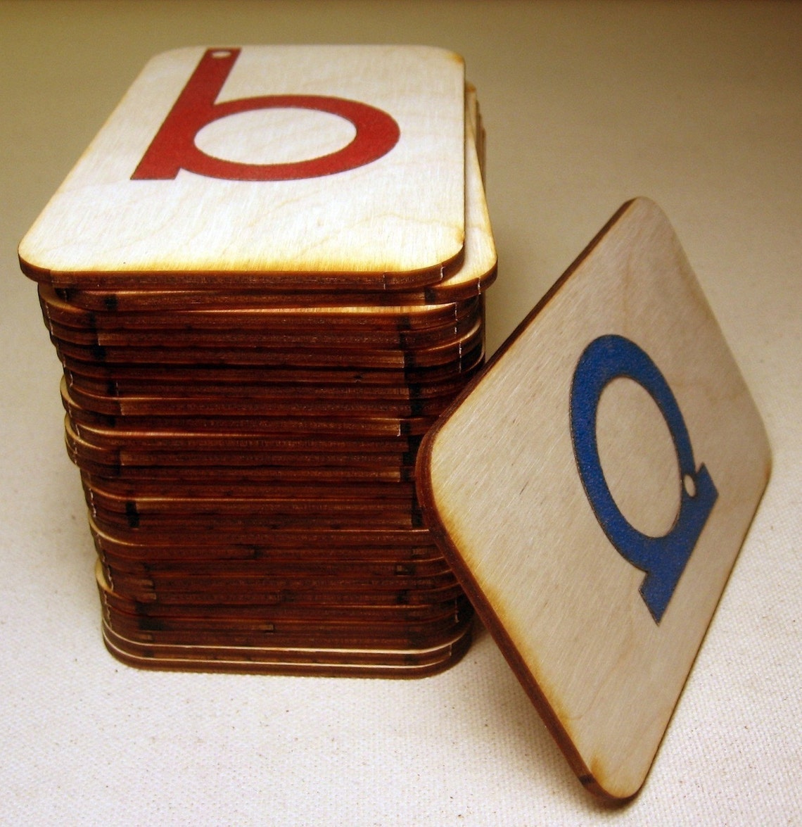 SPANISH Lowercase Sandpaper Letters on 3x5 Inch Birch Wood Boards ...