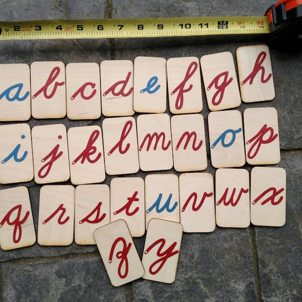 Sandpaper Letters Montessori - Etsy