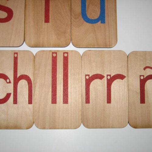 Lowercase Cursive Sandpaper Letters on 3x5 Inch Birch Wood | Etsy