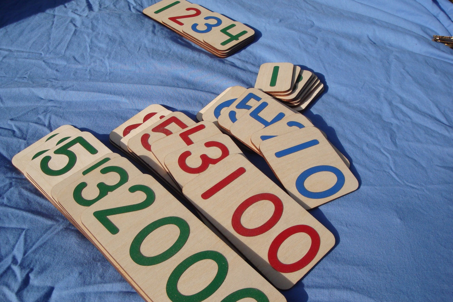 Sandpaper Number Placement Cards Montessori Teaching - Etsy