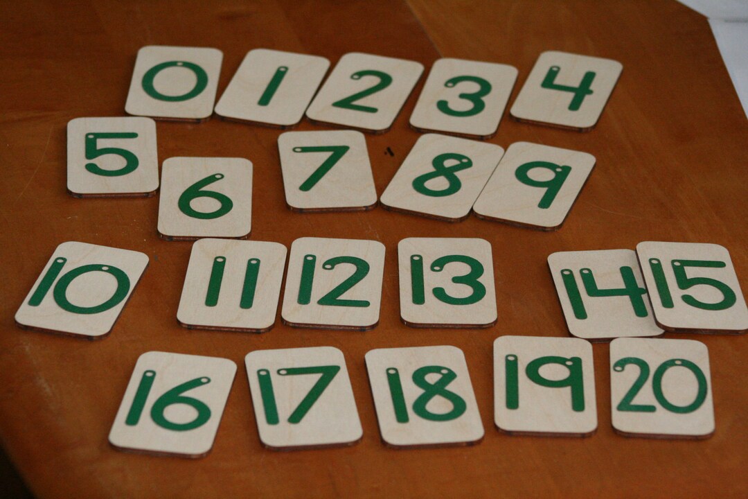 MINI Sandpaper Numbers 0-20 on MINI Birch Wood Boards - Etsy
