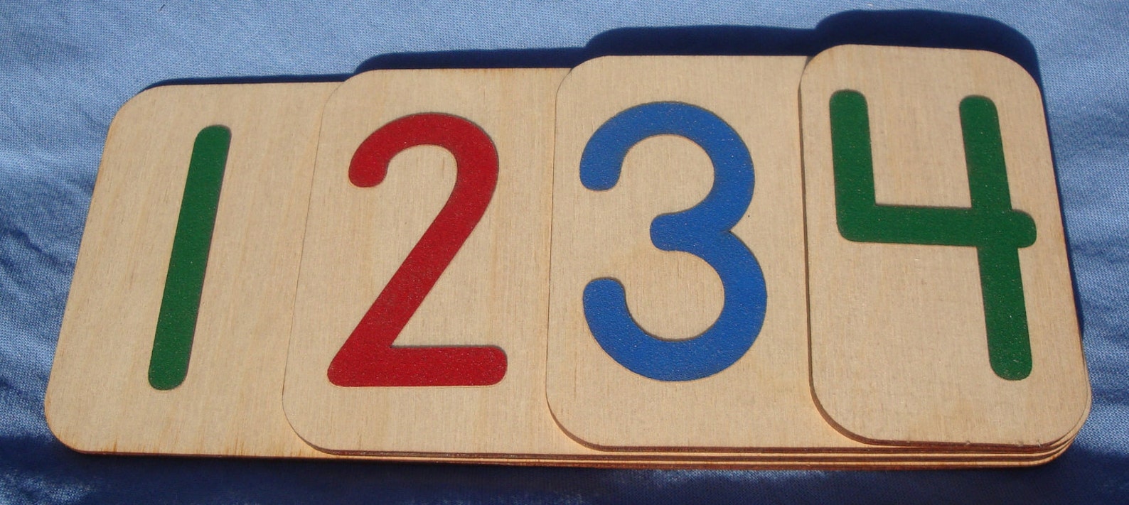 Sandpaper Number Placement Cards Montessori Teaching - Etsy