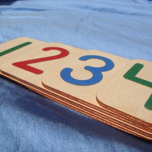 Sandpaper Number Placement Cards, Montessori, Teaching Supplies ...