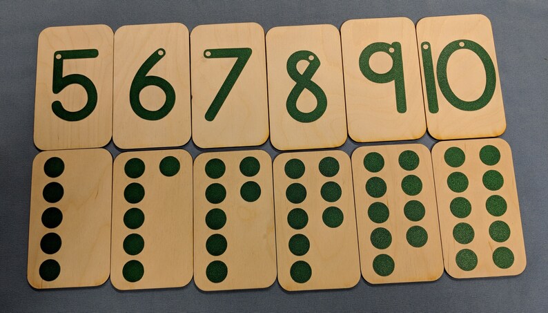 Sandpaper Numbers 0-10 and Matching Sandpaper Dots on 3x5 Inch - Etsy