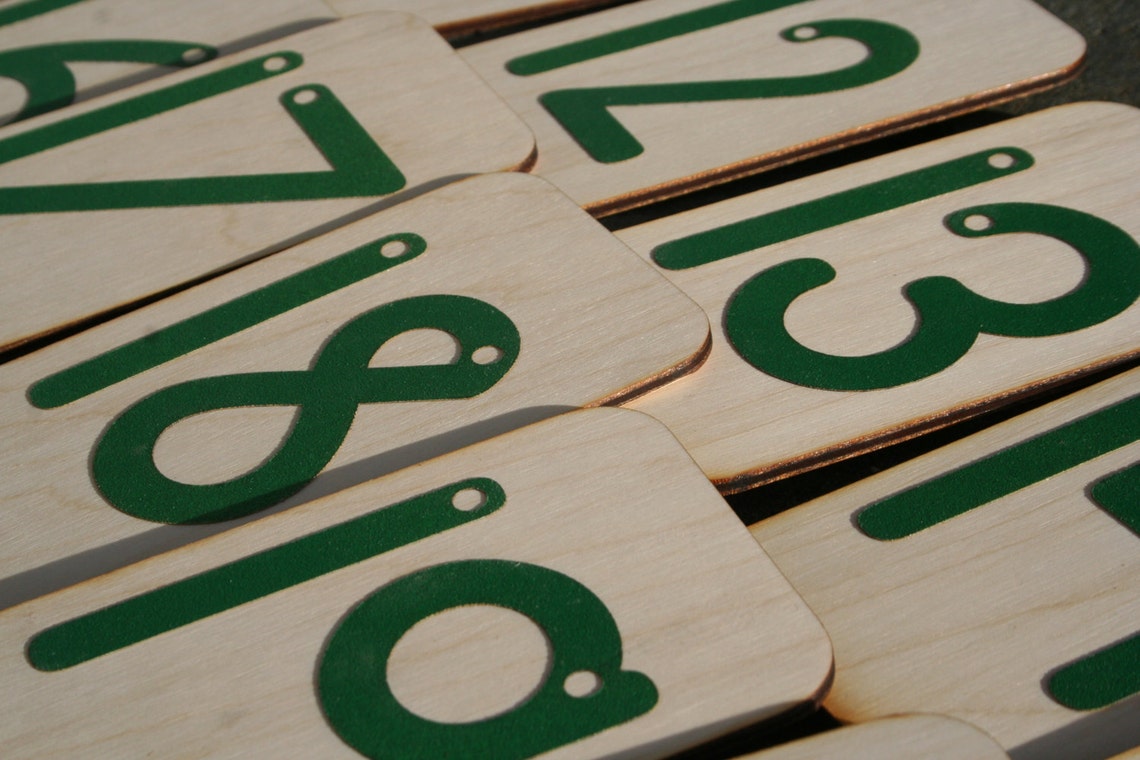 Sandpaper Numbers 0-30 Mounted on 3x5 Inch Birch Wood Boards - Etsy