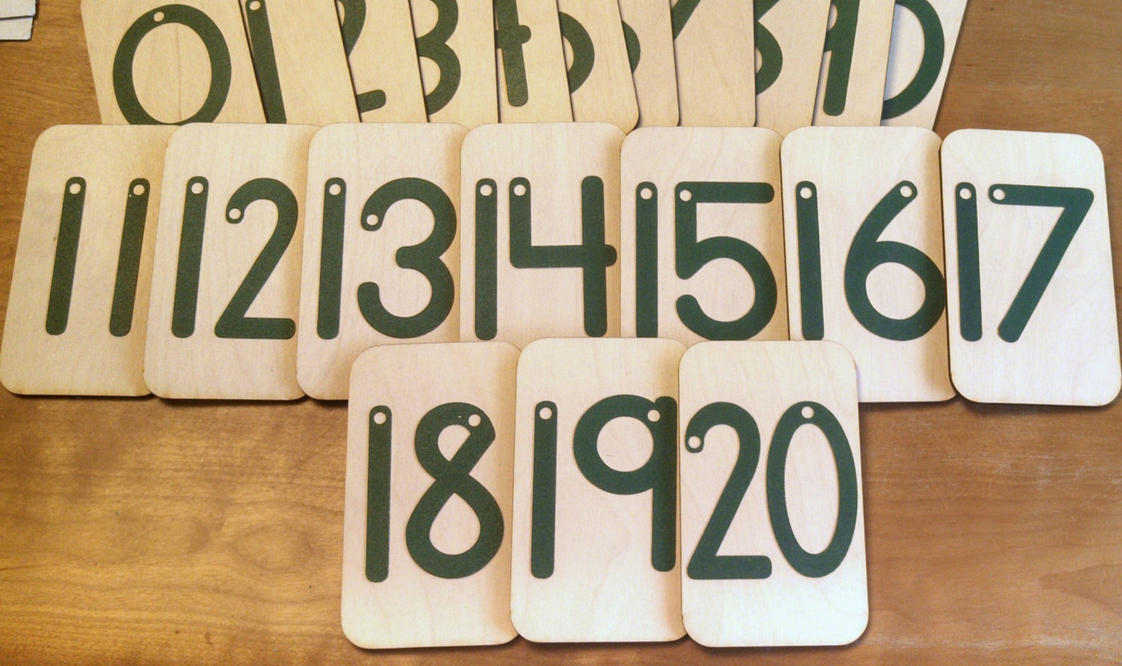 3x5 inch Birch Sandpaper Numbers 0-20 | Etsy