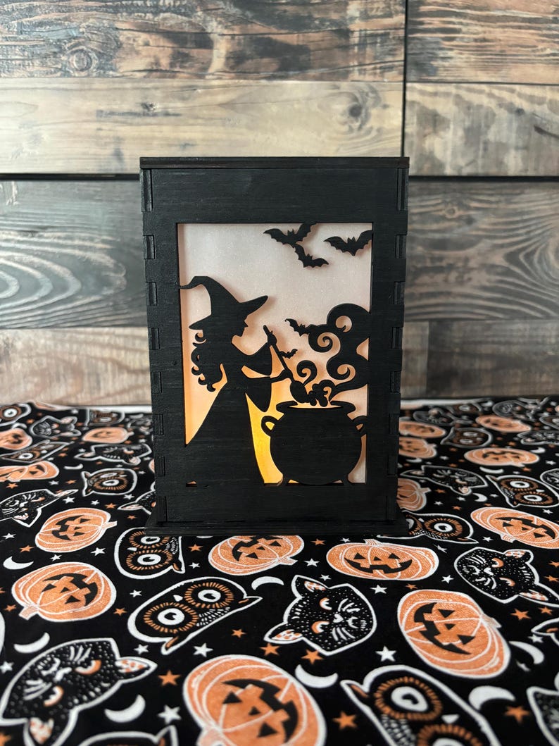Halloween Lantern -witches Cauldron - Etsy