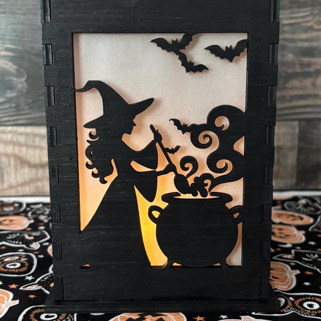 Halloween Lantern -witches Cauldron - Etsy