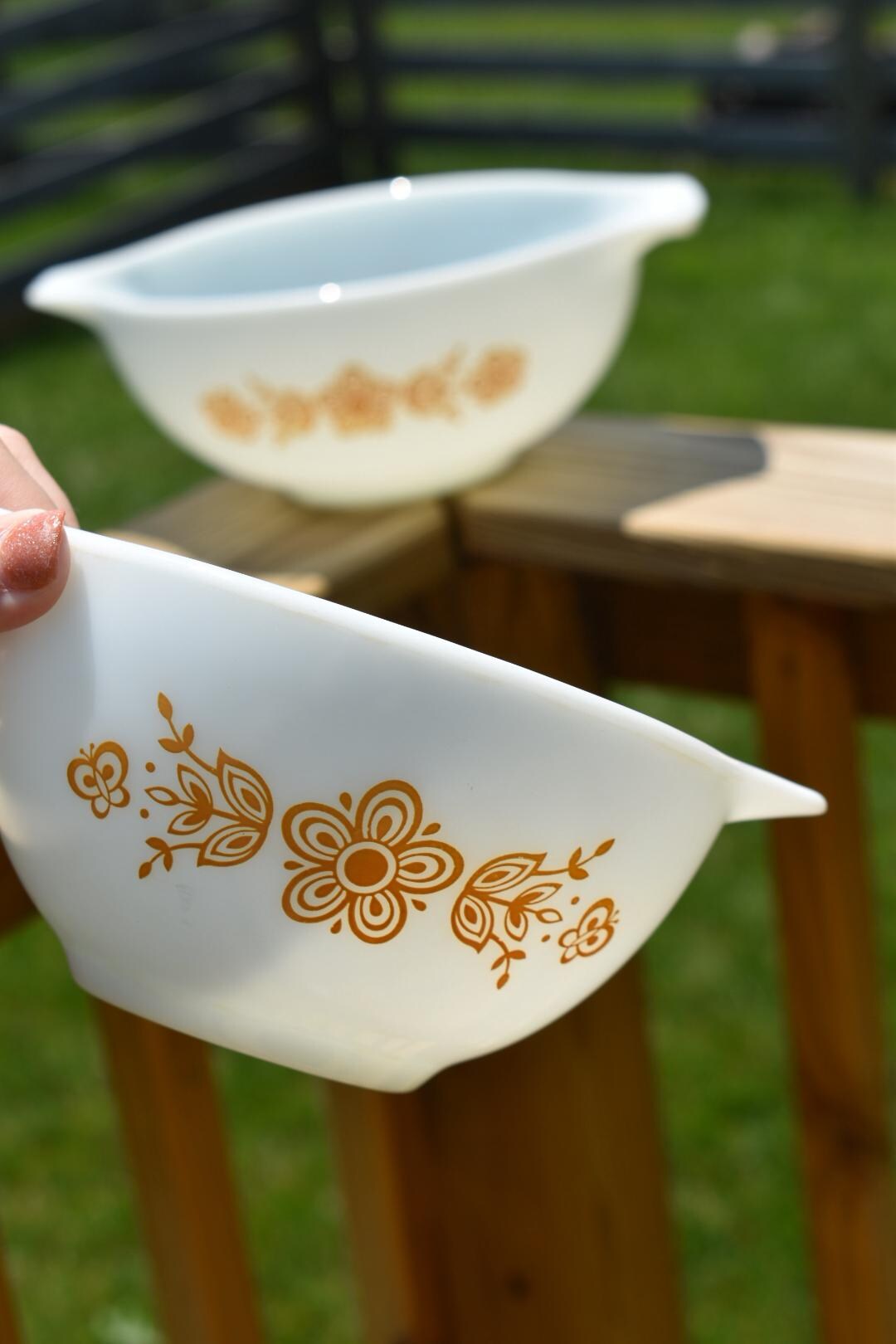 Vintage Pyrex Butterfly Gold Cinderella Bowls, 441 And/or 443 - Etsy