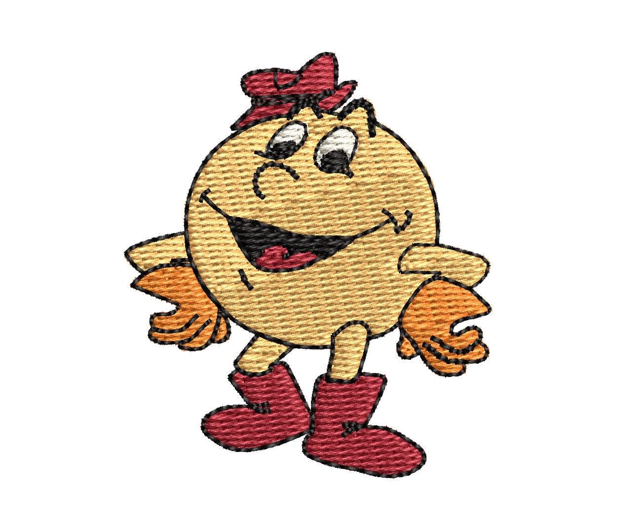 Cartoon Pac Man Fan Patch - Iron-on / Velcro 2.0"x1.5" Full Stitches - Etsy