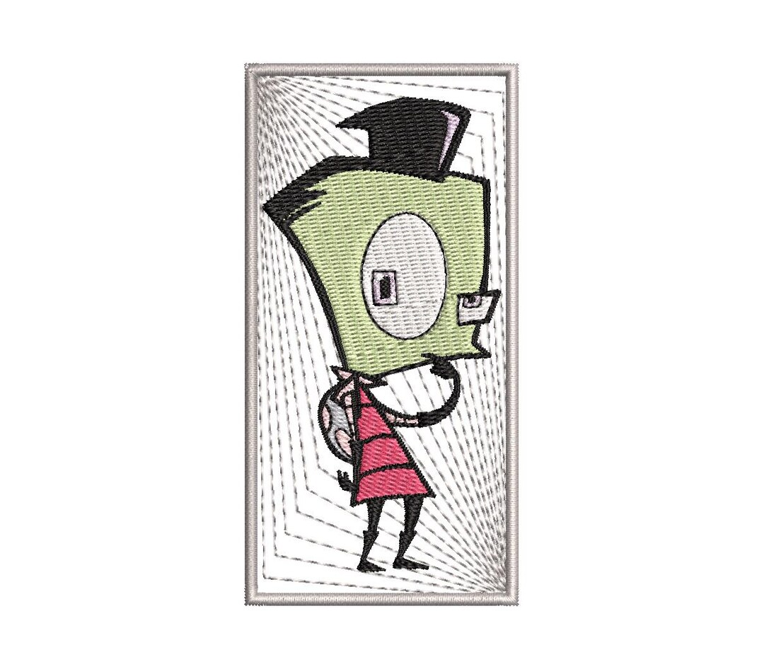 Invader Zim Big Eye and Thinking Fan Patch ZIM 2.0x4.0 - Etsy
