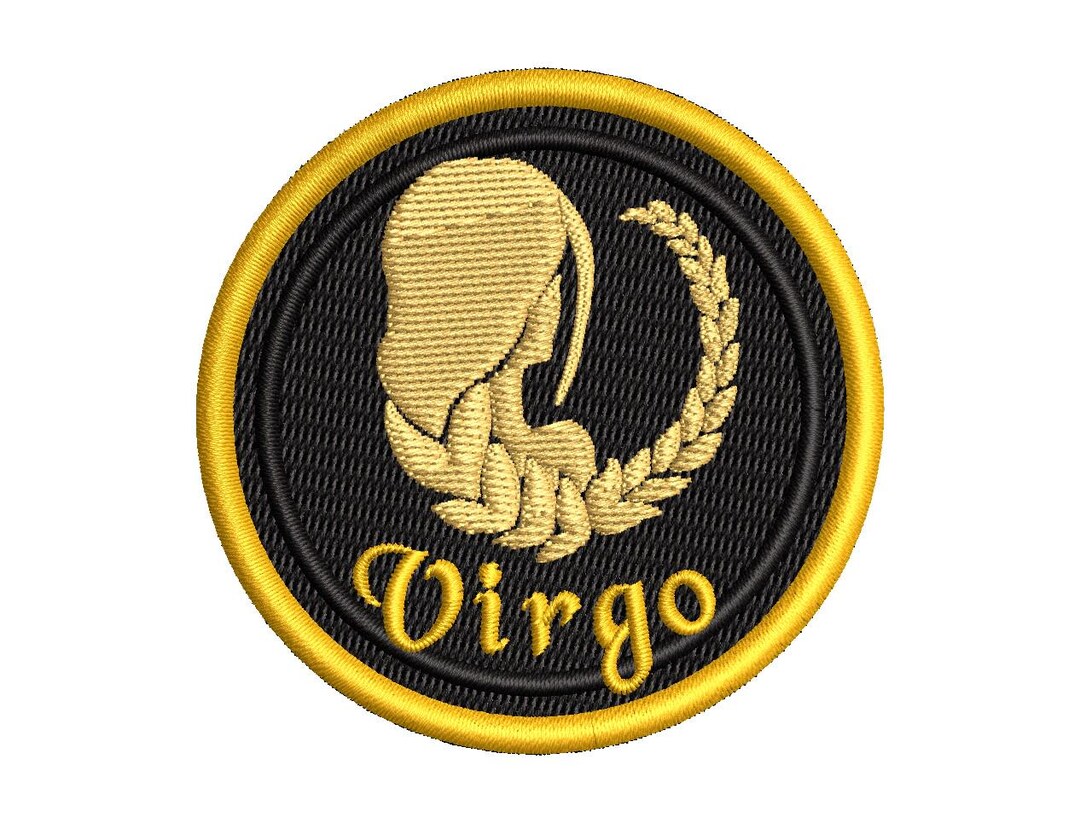 Astrological Sign - Virgo Patch - Iron-on / Velcro 2.5" Round - Etsy