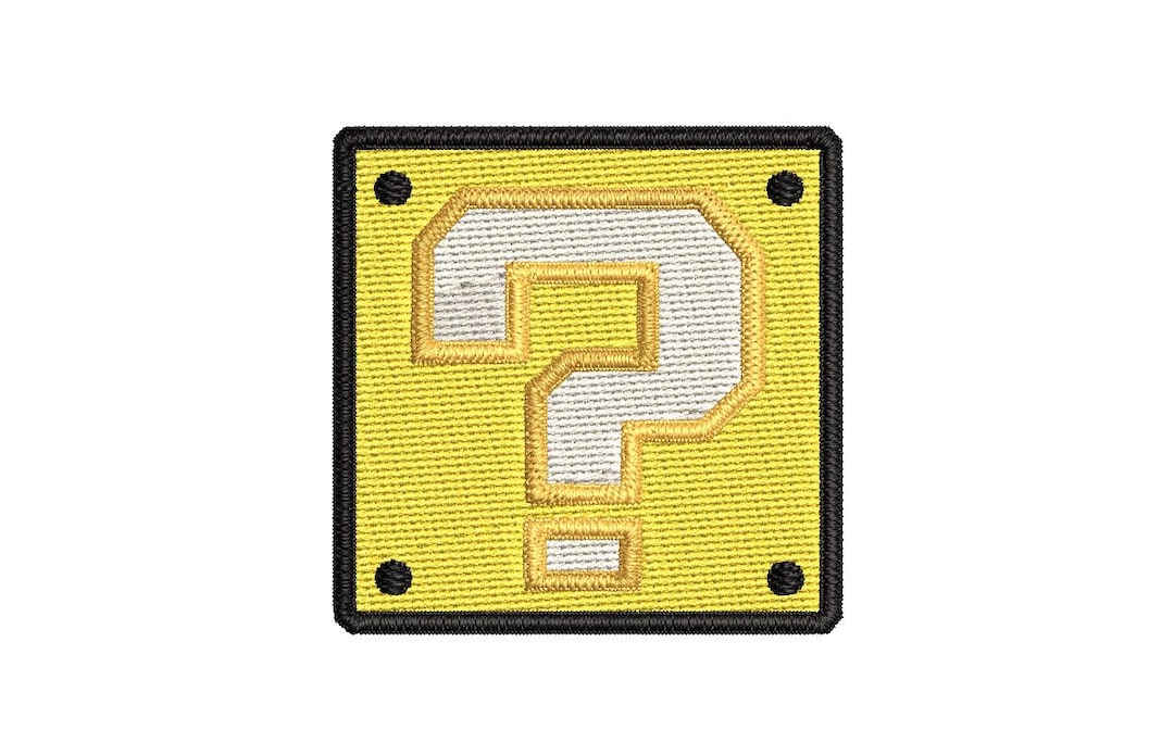 Super Mario Bros Block Fan Patch - Iron-on / Velcro (2 Sizes) - Etsy