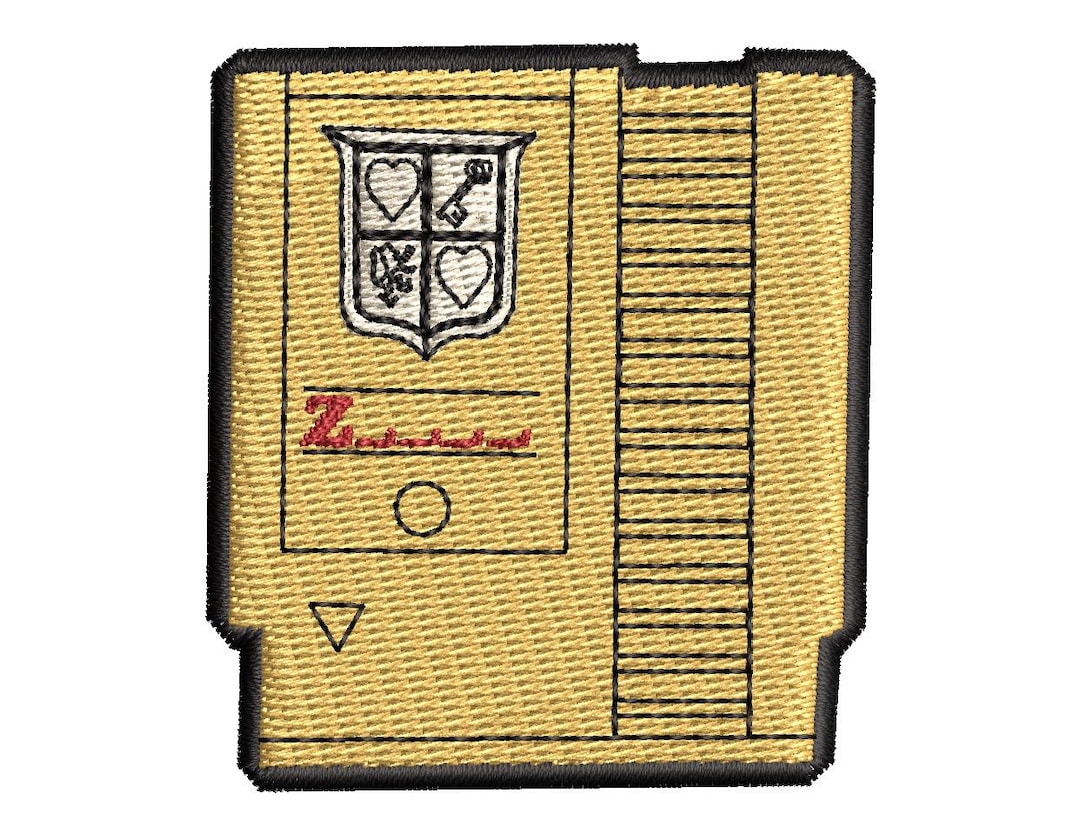 Zelda Video Game Cartridge Fan Patch - Iron-on / Velcro 3.0"x3.2" Full ...