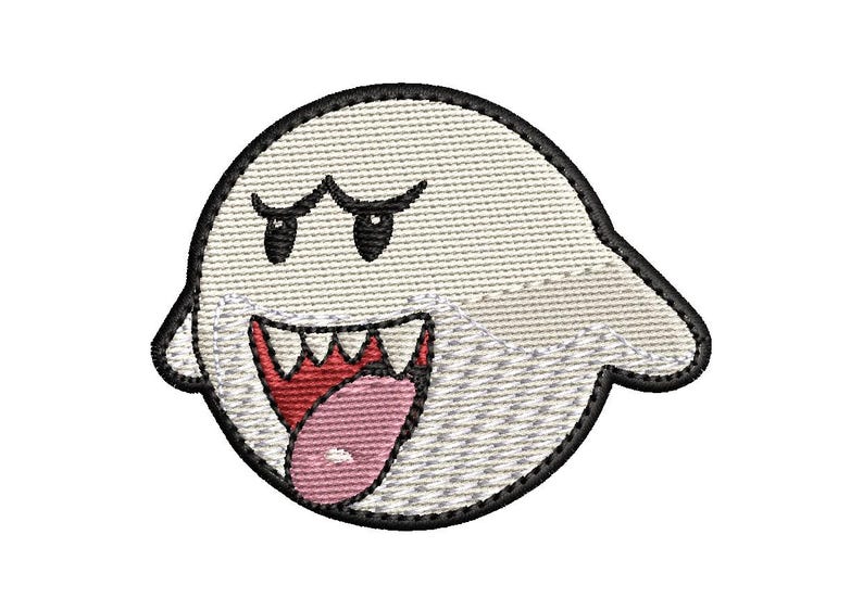 Super Mario Bros Ghost Fan Patch - Iron-on / Velcro (3 Sizes) - Etsy