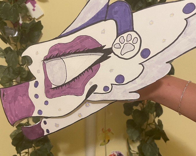 Wolf Paper Dragon Puppet - Etsy