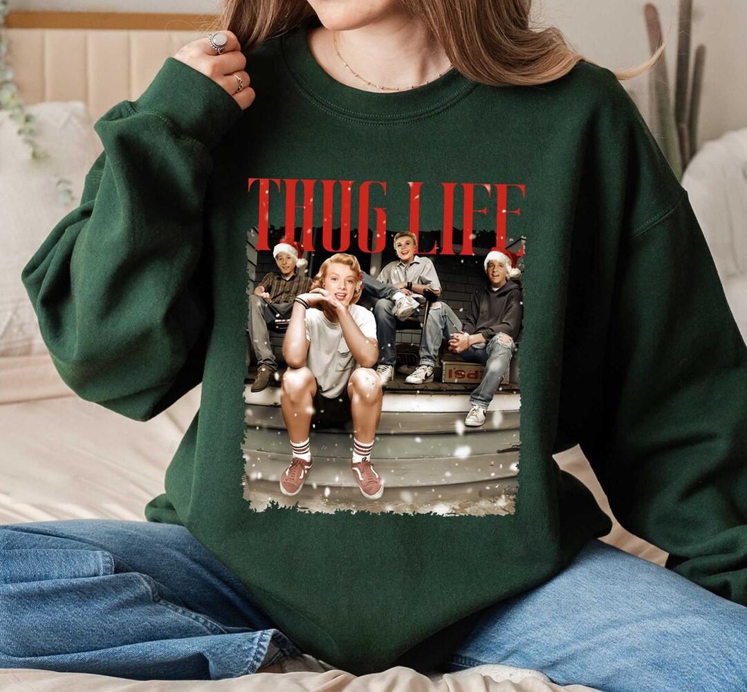 Haynes Sisters White Christmas Thug Life Movie Sweatshirt, Sisters ...