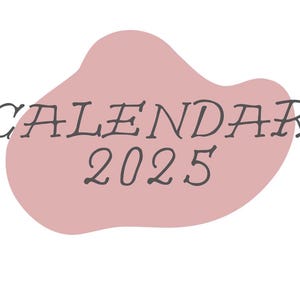 2025 Doodle Calendar - Cute, Illustrated Printable Planner - Etsy