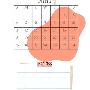 2025 Doodle Calendar - Cute, Illustrated Printable Planner - Etsy
