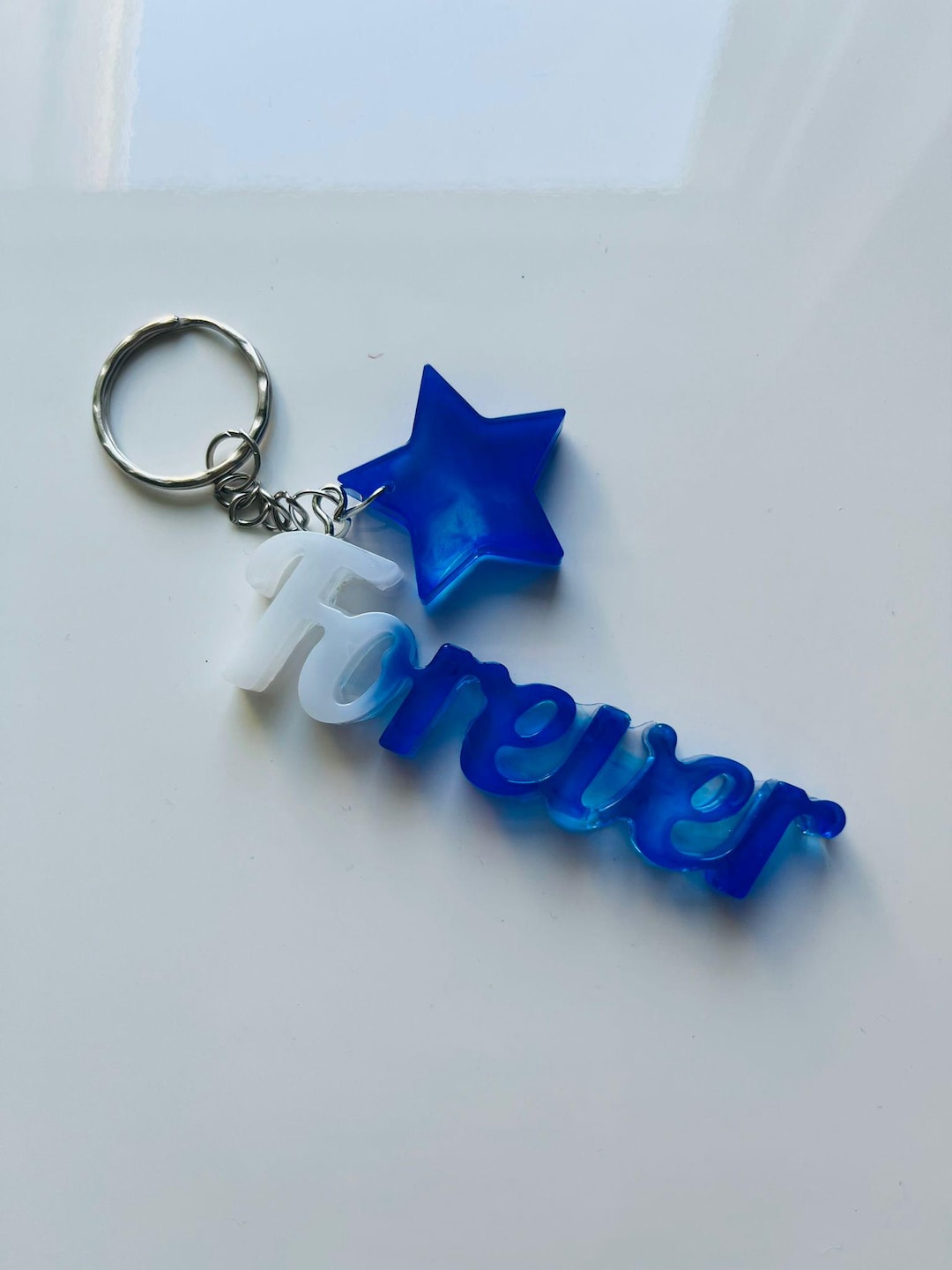 Resin Word Keychains, Keychain, Letter Keyring - Etsy