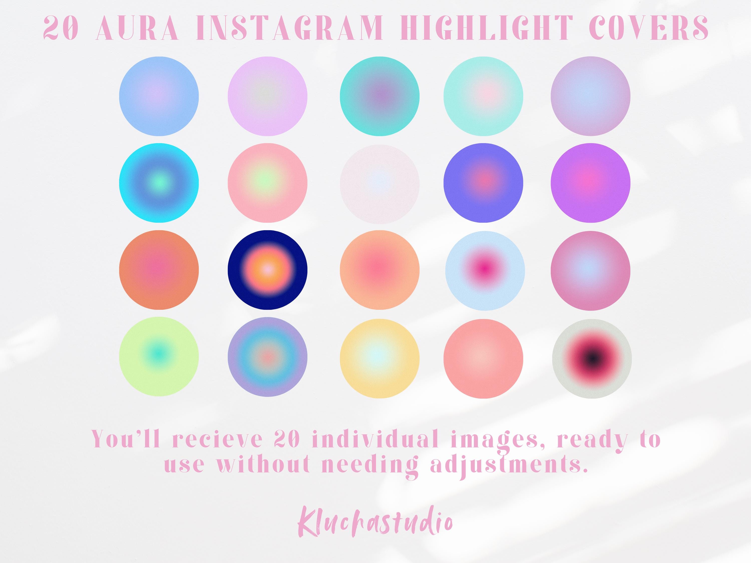 20 Gradient Highlight Icons, Gradient Instagram Highlight Covers ...