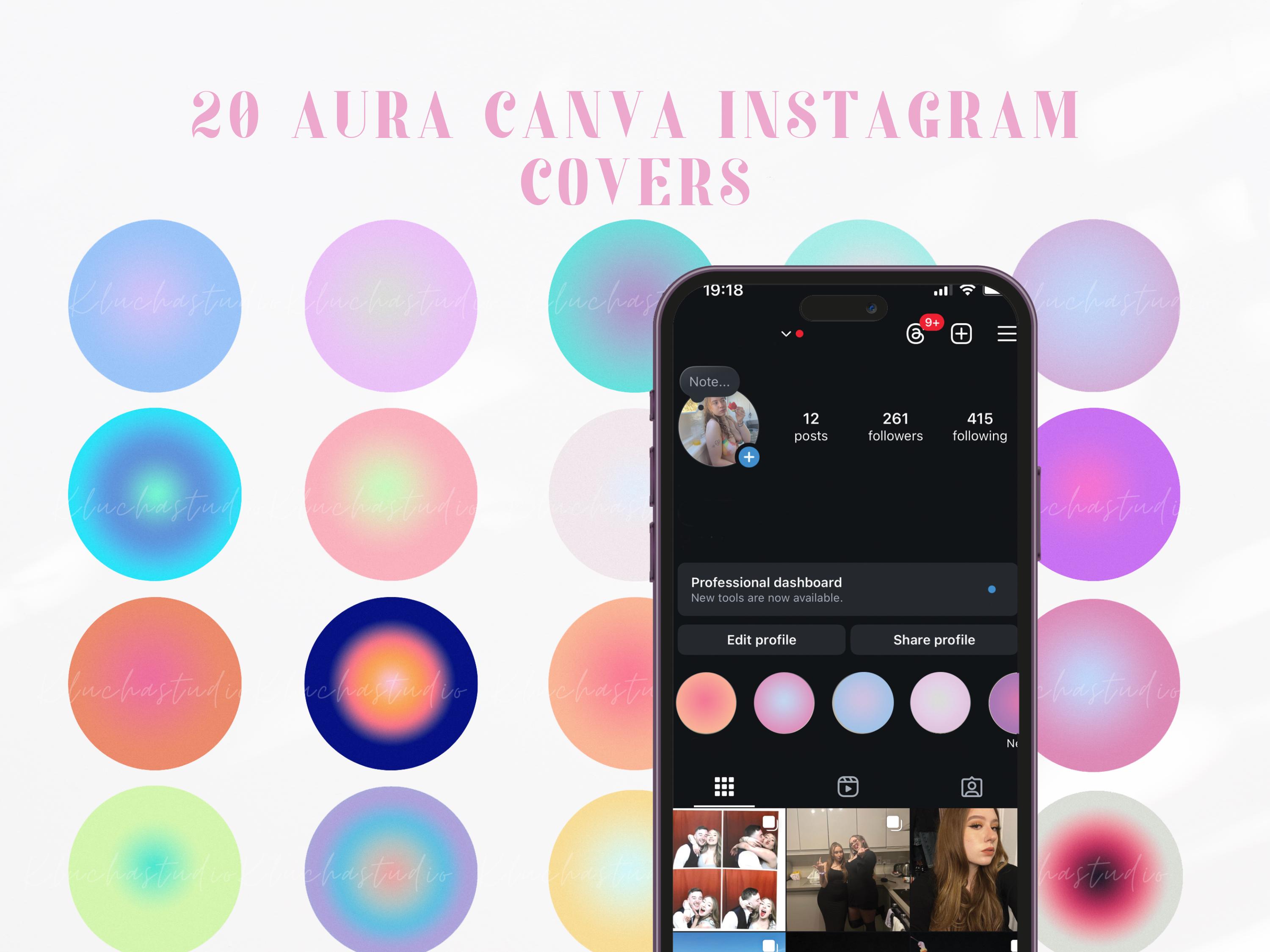 20 Gradient Highlight Icons, Gradient Instagram Highlight Covers ...