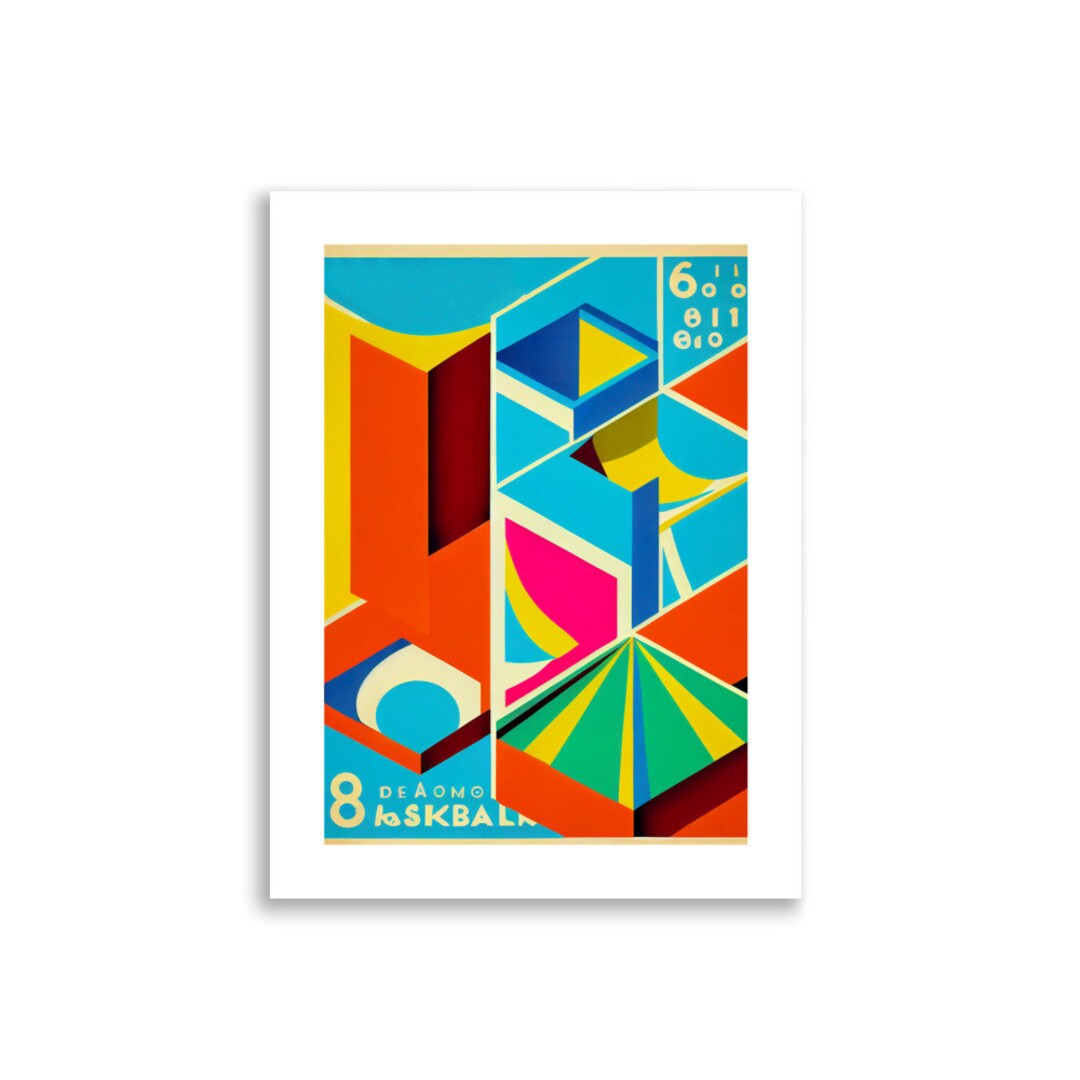 Carnival 60s Inspired Travel Poster Style Art Print Print - Etsy