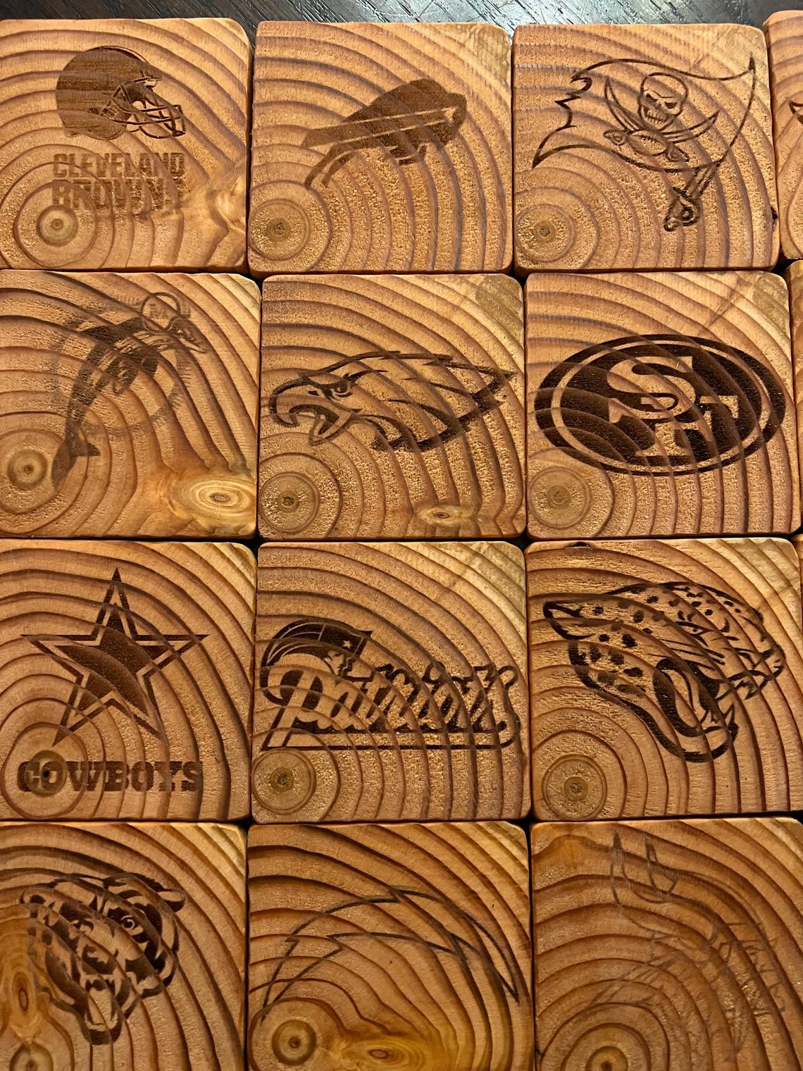 Laser Engraved Wooden Coasters - Etsy
