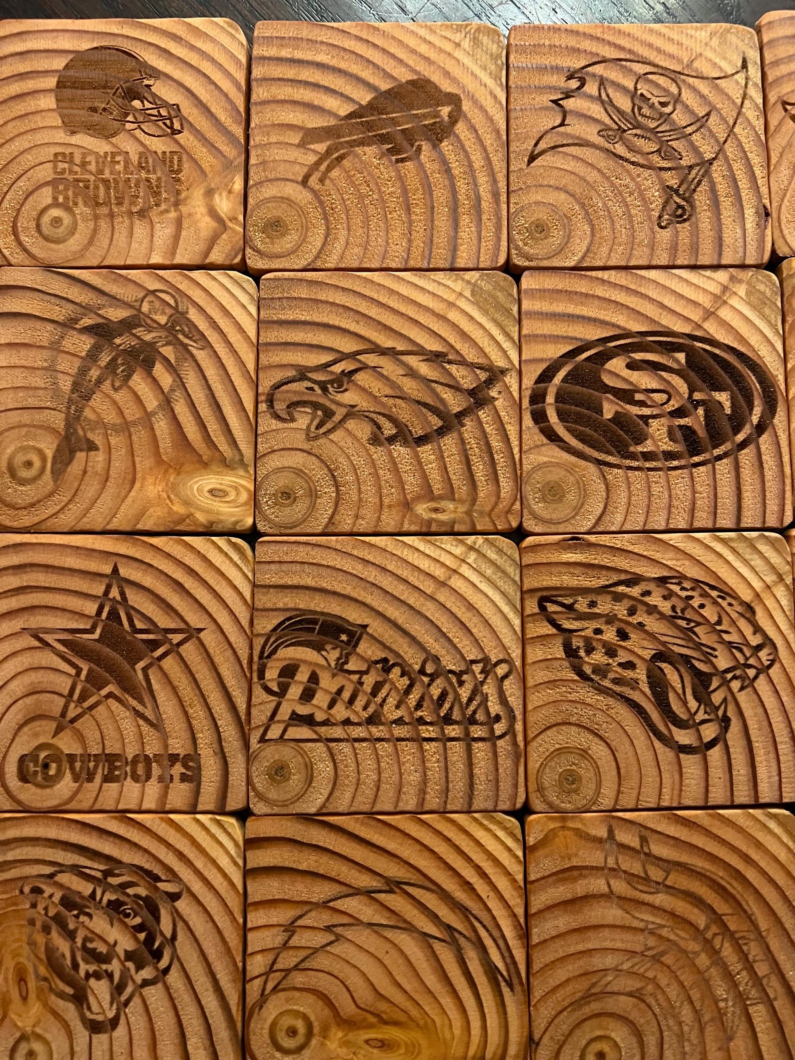 Laser Engraved Wooden Coasters - Etsy