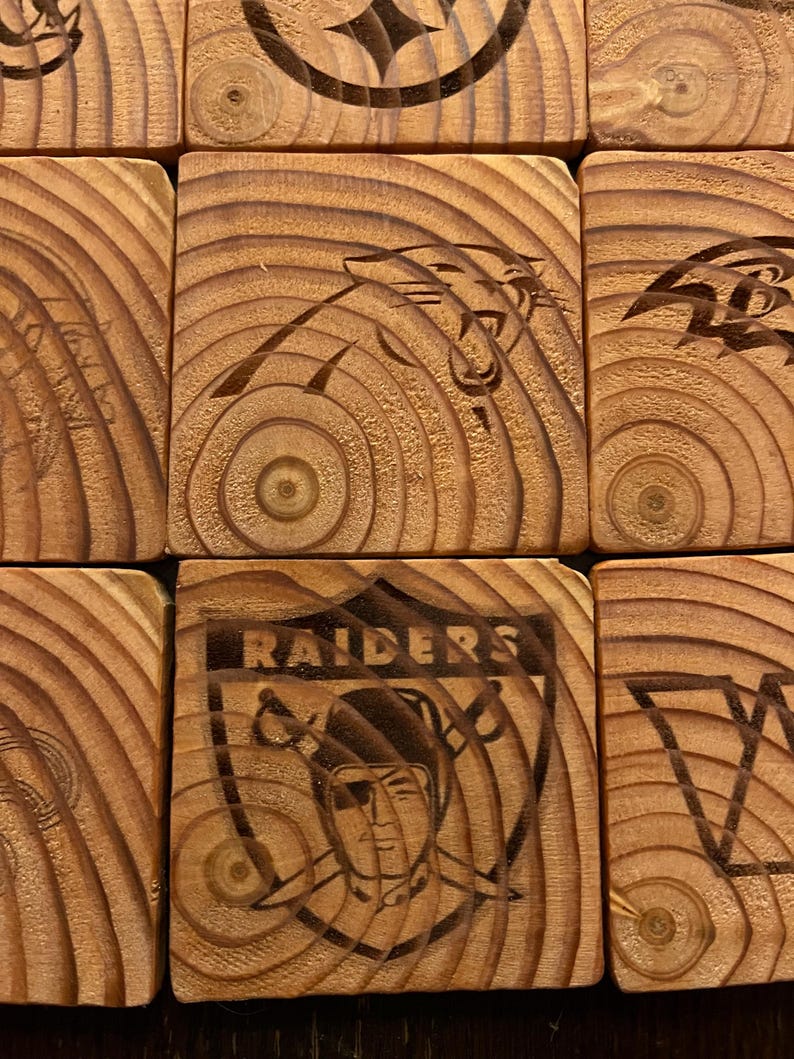 Laser Engraved Wooden Coasters - Etsy