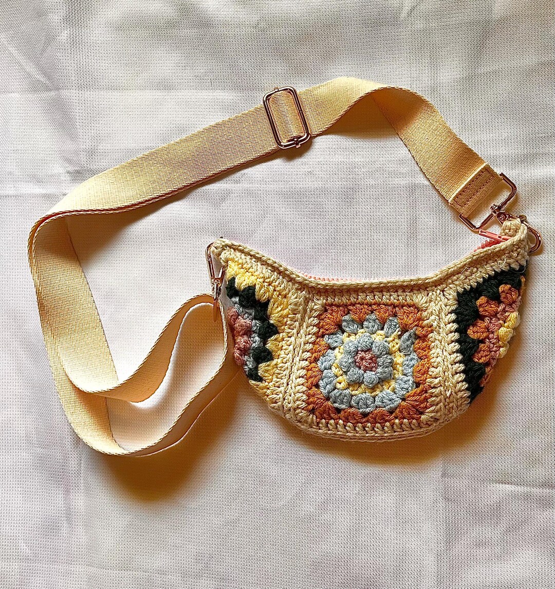 Crochet Granny Square Belt Bag - Etsy