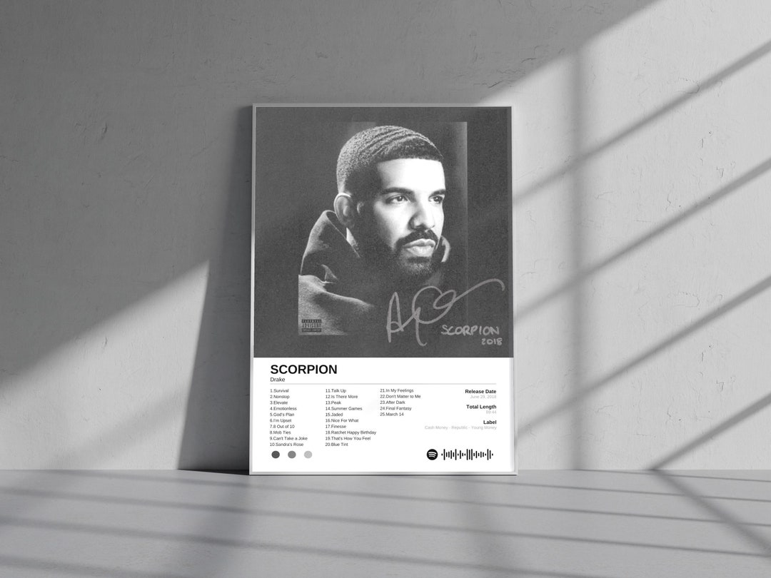 Scorpion Drake Album Poster - Etsy