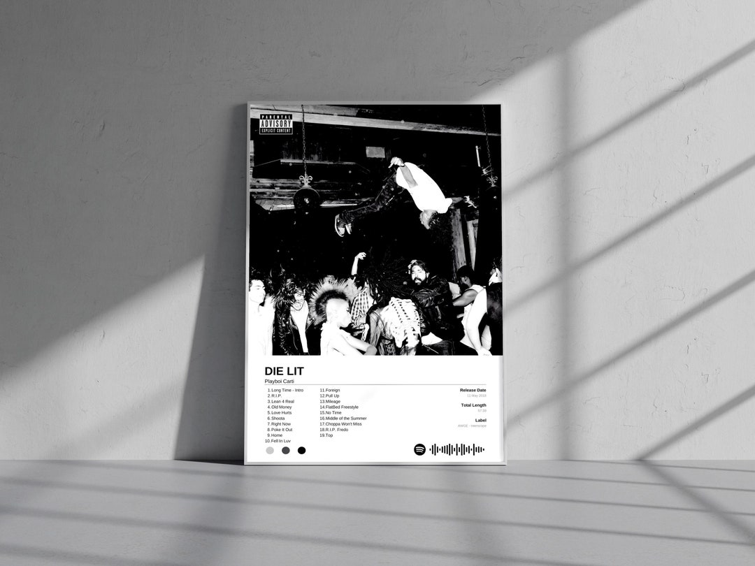 PHYSICAL Die Lit Playboi Carti Album Poster - Etsy