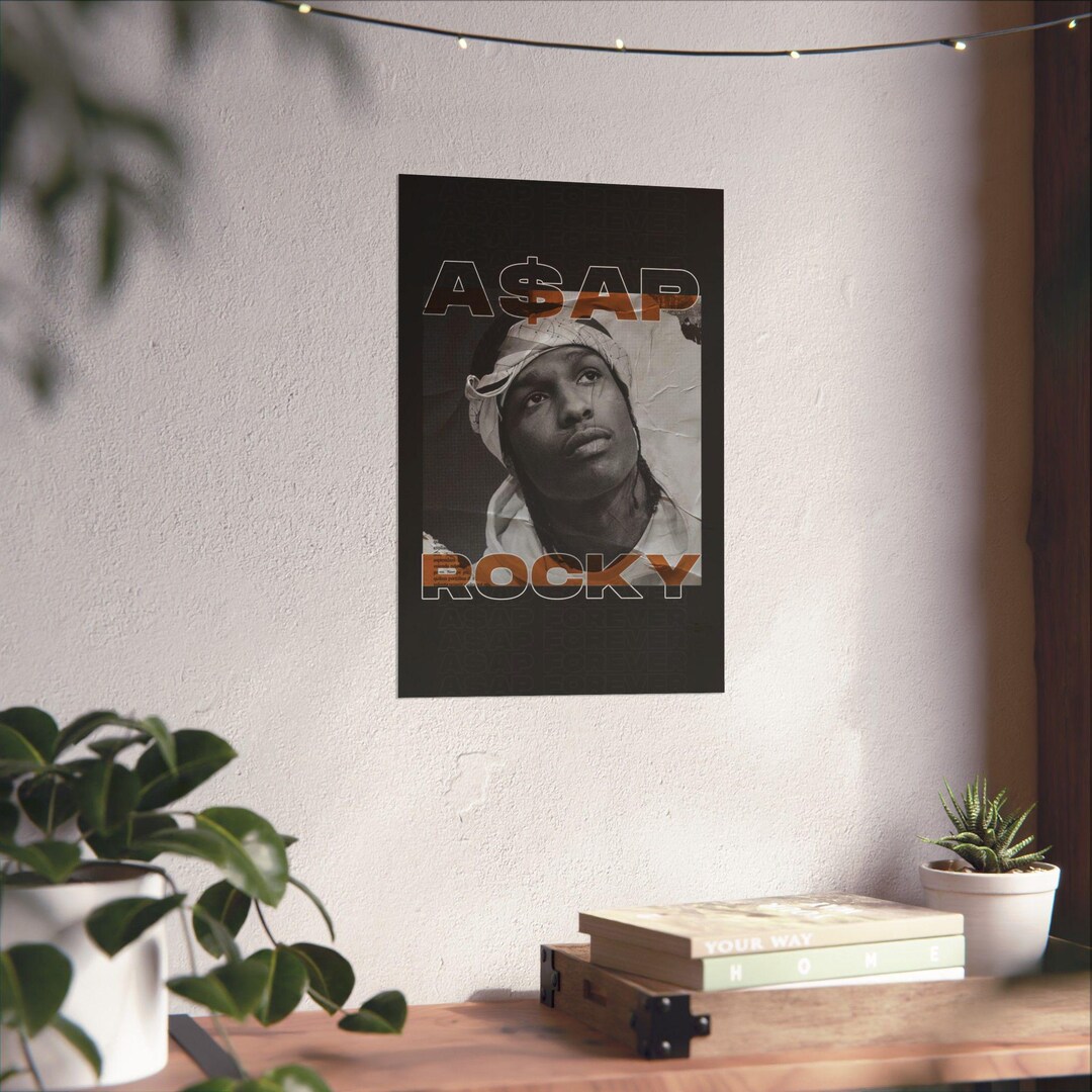 PHYSICAL ASAP Rocky Poster Wall Art Print, Hip Hop Decor, Music Lover ...