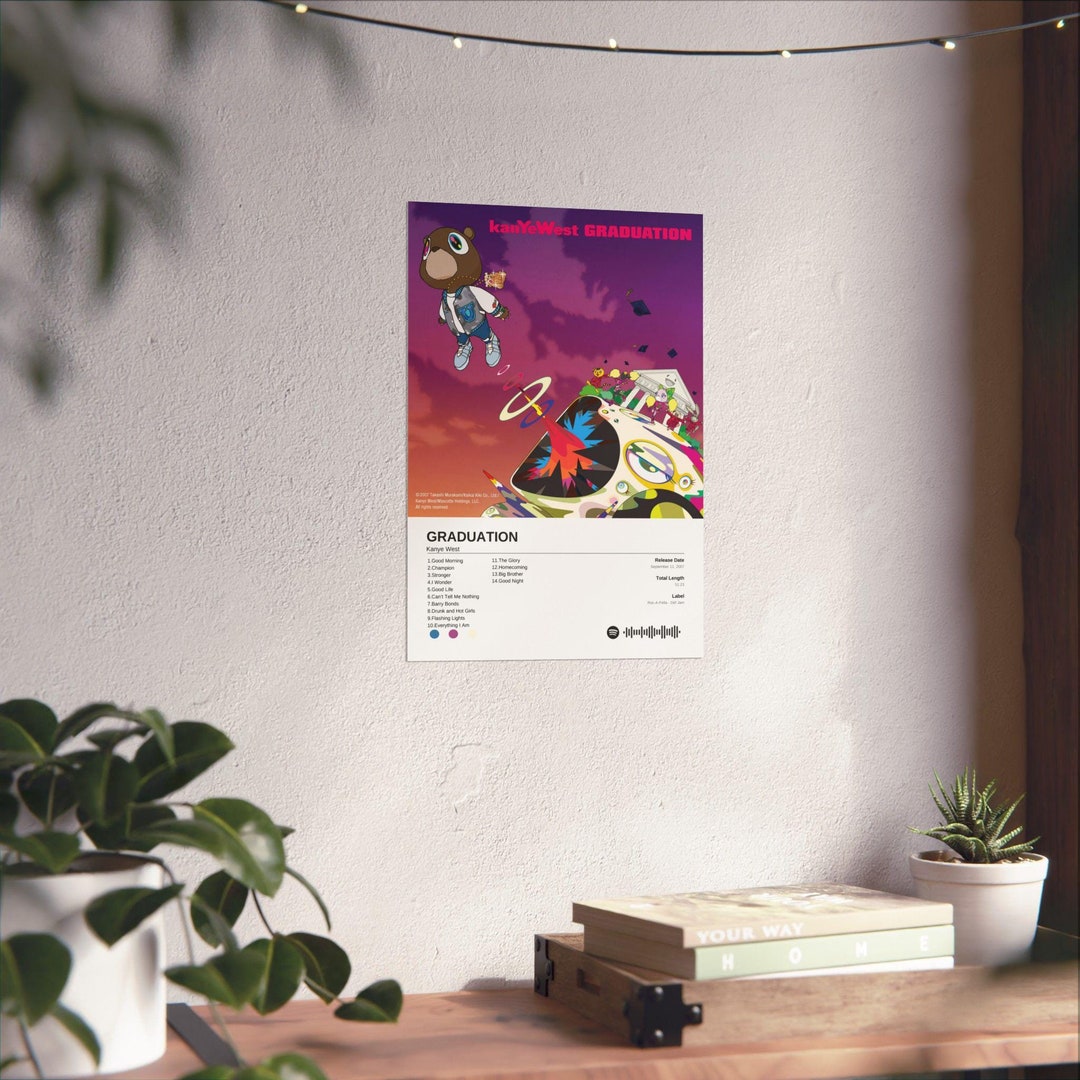 Graduation Kanye West Album Poster - Etsy