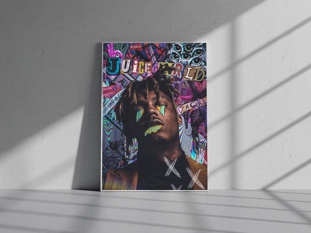 Digital Juice WRLD Poster Wall Art Print, Hip Hop Decor, Music Lover ...