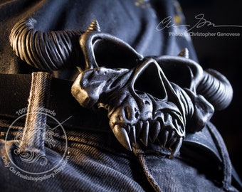 Skull Belt Buckle - Etsy
